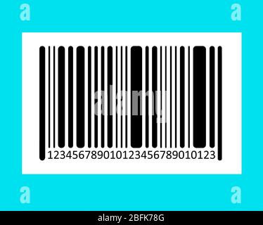 Secret - barcode with blue Background Stock Photo - Alamy