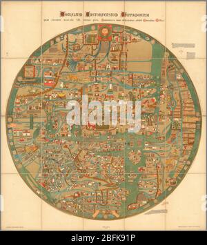 Medieval World Map, 13th Century Stock Photo - Alamy