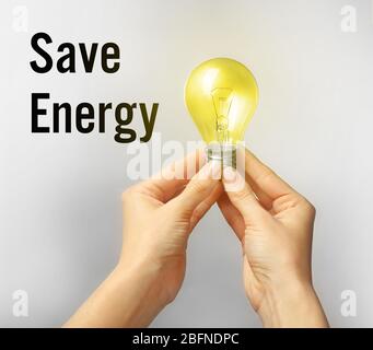idea solar energy, hands holding light bulbs, illuminated light bulbs ...