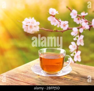 apricot tea illustration Stock Photo - Alamy