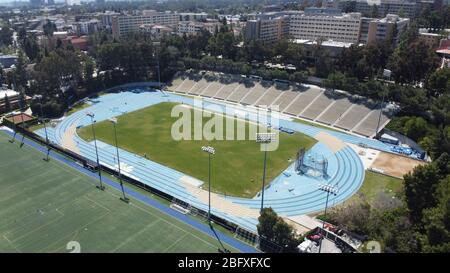 An aerial view of Drake Stadium on the UCLA campus Thursday, Jan 20 ...