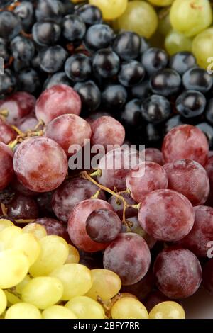 assortment of ripe sweet grapes, close up Stock Photo - Alamy