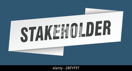 stakeholder banner template. stakeholder ribbon label sign Stock Vector Image & Art - Alamy