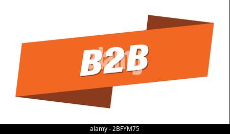 b2b banner template. b2b ribbon label sign Stock Vector Image & Art - Alamy