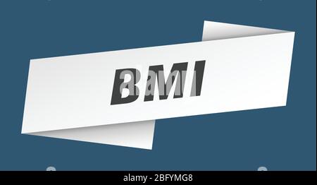 bmi banner template. bmi ribbon label sign Stock Vector Image & Art - Alamy