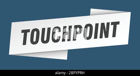 touchpoint banner template. touchpoint ribbon label sign Stock Vector ...
