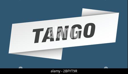 tango banner template. tango ribbon label sign Stock Vector Image & Art ...