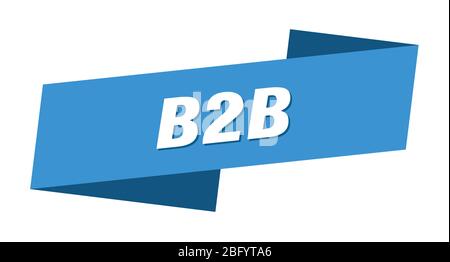 b2b banner template. b2b ribbon label sign Stock Vector Image & Art - Alamy