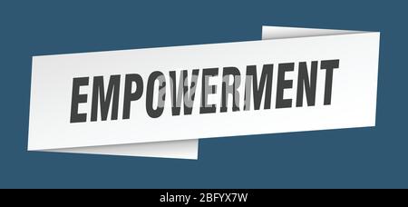 empowerment banner template. empowerment ribbon label sign Stock Vector ...