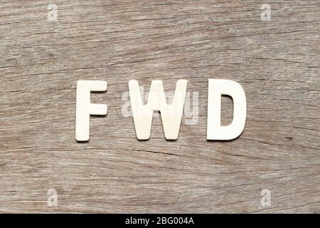 Pay It Forward alphabet letter on wooden background Stock Photo - Alamy
