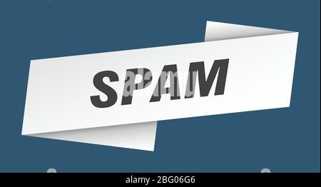 spam banner template. spam ribbon label sign Stock Vector Image & Art ...
