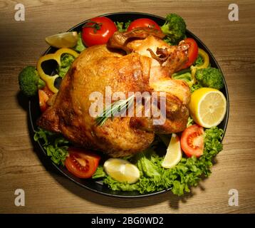 Homemade One-Pan Chicken And Broccoli Stir-Fry in a Bowl on a white ...