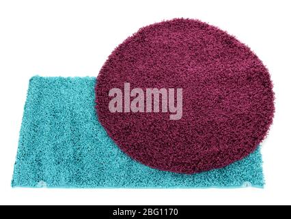 Two color carpets isolated on white Stock Photo - Alamy