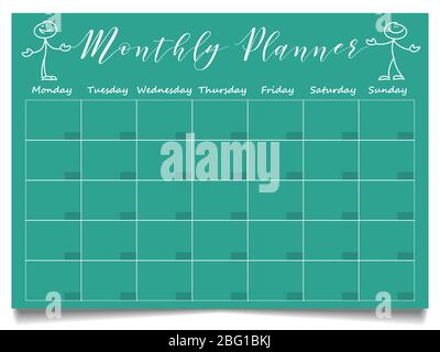 Event Planner Template Hand Drawn Cartoon Flat Illustration with ...