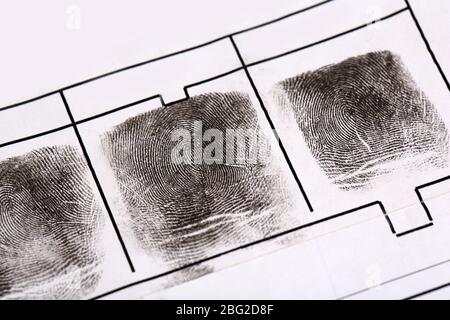Fingerprints close-up isolated on white Stock Photo - Alamy