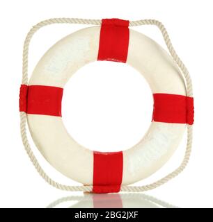 Small lifeline isolated on white Stock Photo - Alamy