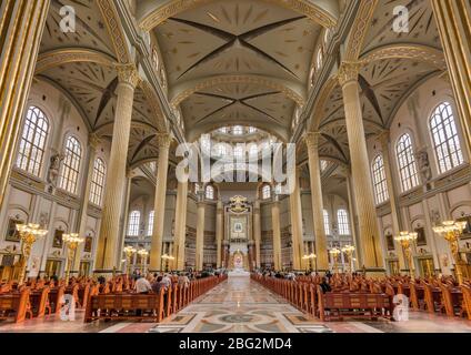 Sanctuary and Basilica of Our Lady of Licheń in village Lichen. The ...