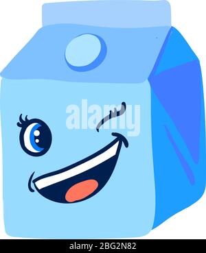fresh milk in box pack Stock Vector Image & Art - Alamy