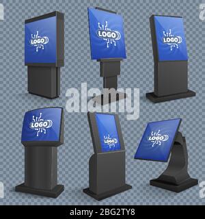Touch screen computer terminals, lcd standing monitor of information ...