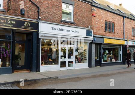 Chester, UK: Mar 1, 2020: The Frodsham Street charity shop which helps ...