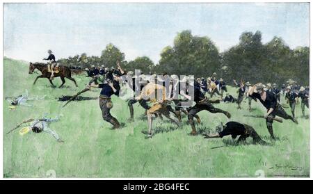 Charge of the Rough Riders at The Battle of San Juan Hill, near ...