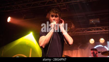 Rob Damiani Singer from Don Broco live at liverpool o2 academy uk ...