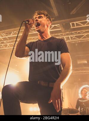 Rob Damiani Singer from Don Broco live at liverpool o2 academy uk ...