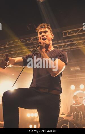 Rob Damiani Singer from Don Broco live at liverpool o2 academy uk ...