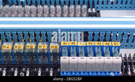 Relay actuators inside the industrial power case Stock Photo - Alamy