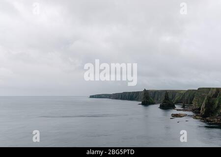 The sea stacks of Duncansby Head, known as the Duncansby Stacks, which ...