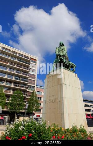 Piere Corneille Monument, Old Town, Rouen, Normandy, France, Europe ...