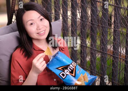 A packet of cool original Doritos on a white background Stock Photo - Alamy