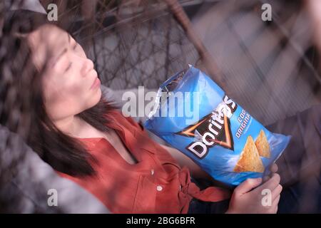 A packet of cool original Doritos on a white background Stock Photo - Alamy