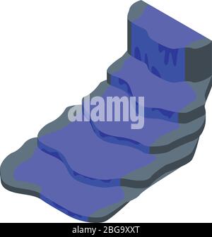 Tropical cascade icon, isometric style Stock Vector Image & Art - Alamy
