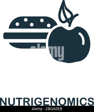 Nutrigenomics icon. Simple illustration from biohacking collection ...