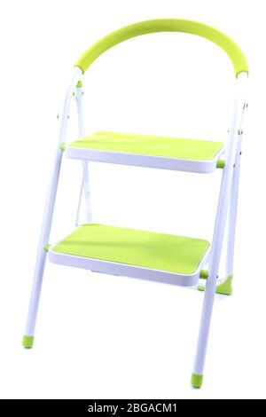 Modern metal stepladder isolated on white. Construction tool Stock ...
