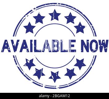 Grunge blue available now word hexagon rubber seal stamp on white background Stock Vector Image ...