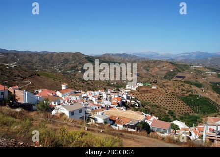 White village of Iznate, Malaga Province, Andalucia, Spain Stock Photo ...