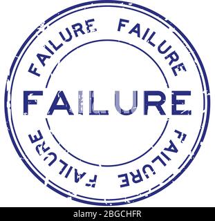 failure stamp. failure vintage blue label. Sign Stock Vector Image ...