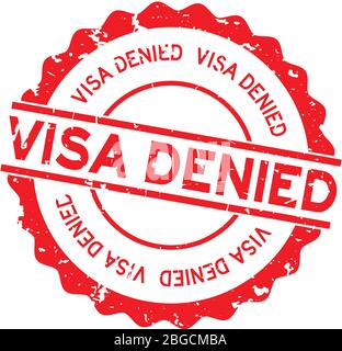 Grunge red visa approved word rubber seal stamp on white background Stock Vector Image & Art - Alamy