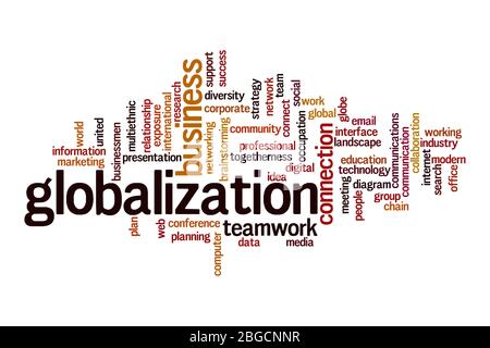 Globalization word cloud Stock Photo - Alamy