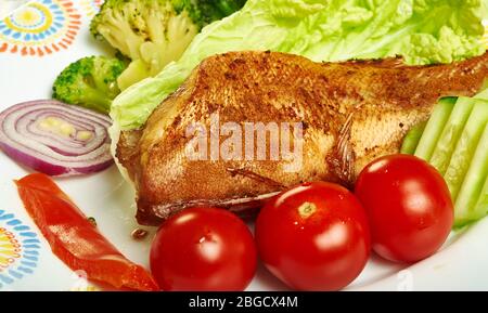 Pargo Rojo marinado - mexicano Pescado Entero, Whole fried Fish, Red ...