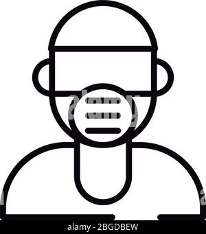 surgeon and man using face mask for covid 19 Stock Vector Image & Art ...