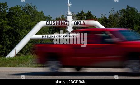 The town of Cushing is the most important pipeline hub in the US ...