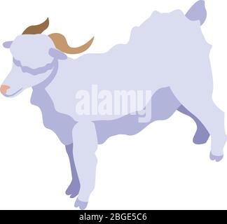 Kid goat icon, isometric style Stock Vector Image & Art - Alamy