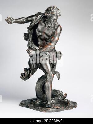 Gian Lorenzo Bernini, Neptune with a Dolphin, bronze sculpture, 1620 ...