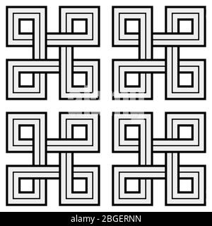 Vector Illustration of a Viking Nordic Seamless Pattern - mystic ...