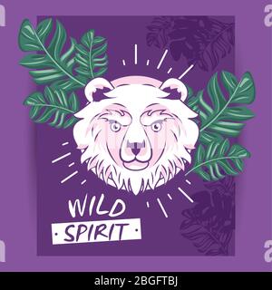 wild bear spirit creative design Stock Vector Image & Art - Alamy