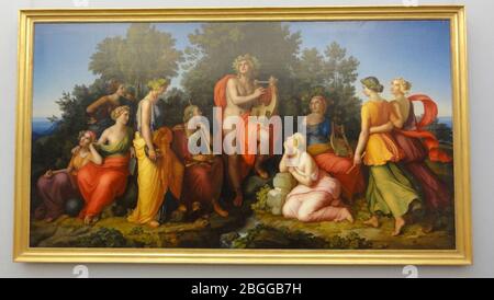 Hess, Heinrich Maria von — Apollo und die Musen — 1826 Stock Photo - Alamy