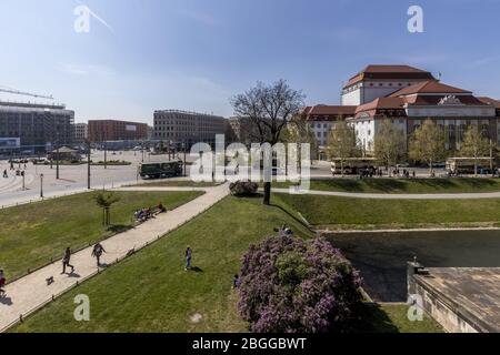 DRESDEN, GERMANY - 24th APRIL 2019: Dresden Old Town. Capital of Saxony ...